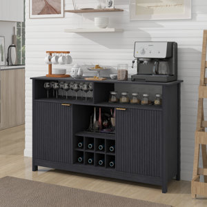 Ebern Designs Sideboard Buffet Cabinet With Storage, Coffee Bar Cabinet, Coffee Station, Accent ...